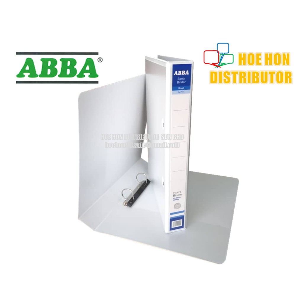 ABBA White Insert Binder 2D Ring File / Fail Putih 25mm | Shopee Malaysia
