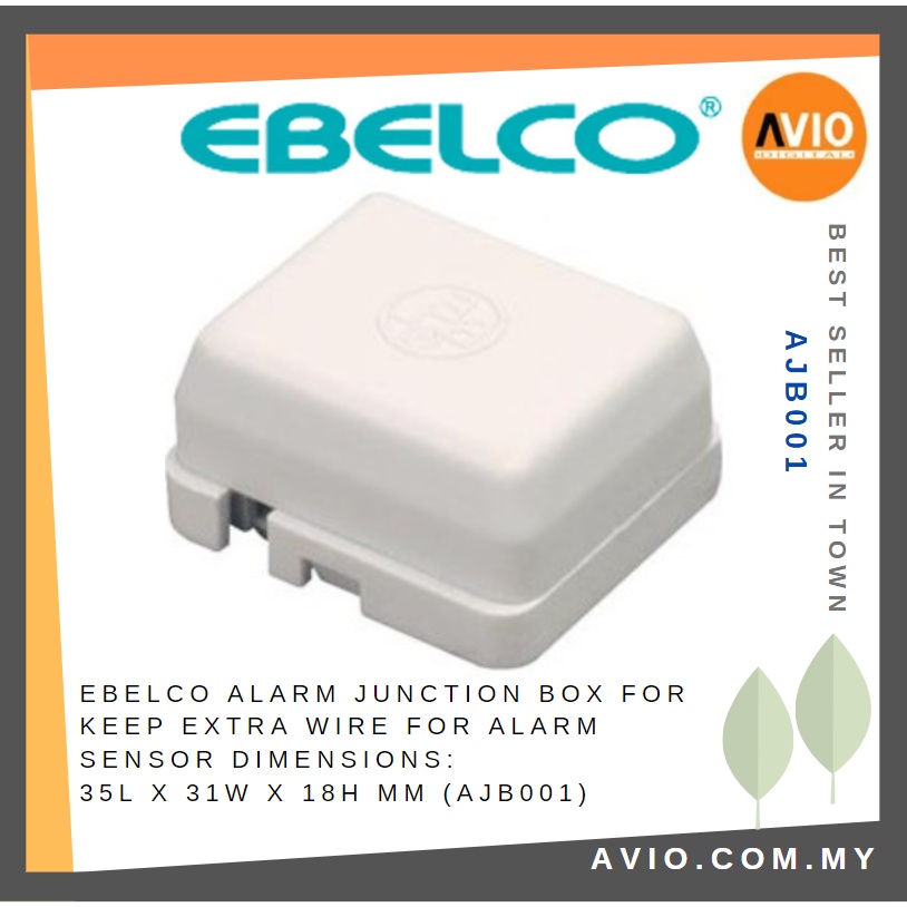 Ebelco Wired Burglar Alarm Junction Box for Keep Extra Wire 35L x 31W x ...