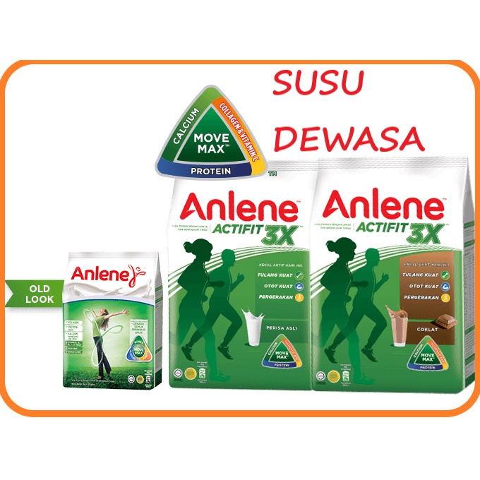 Anlene Actifit 3x Low Fat High Calcium Adult Milk Powder Chocolate ...