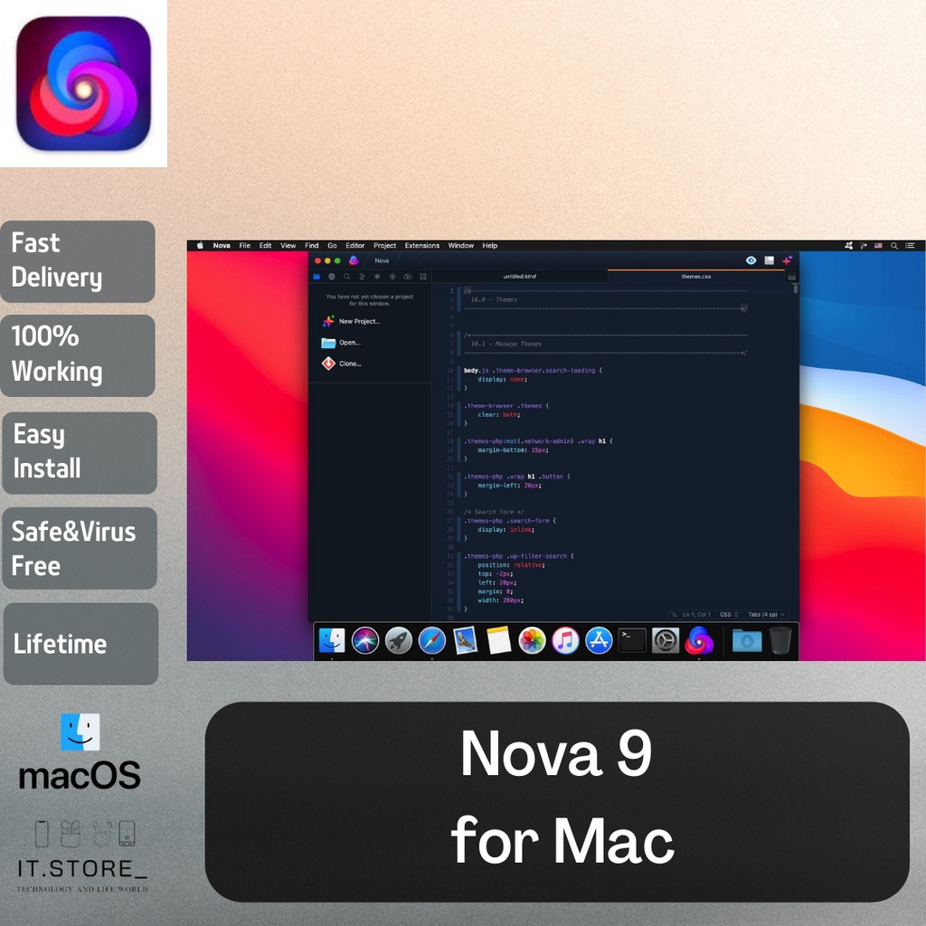 Nova 9 Lifetime for Intel and M1 Chip Apple Silicone MacOs/Macbook/Mac ...