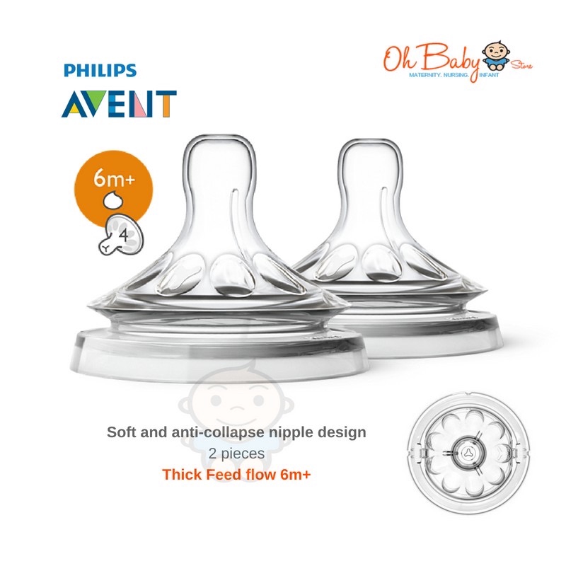 Philips Avent Natural Teat 2 Pieces Shopee Malaysia