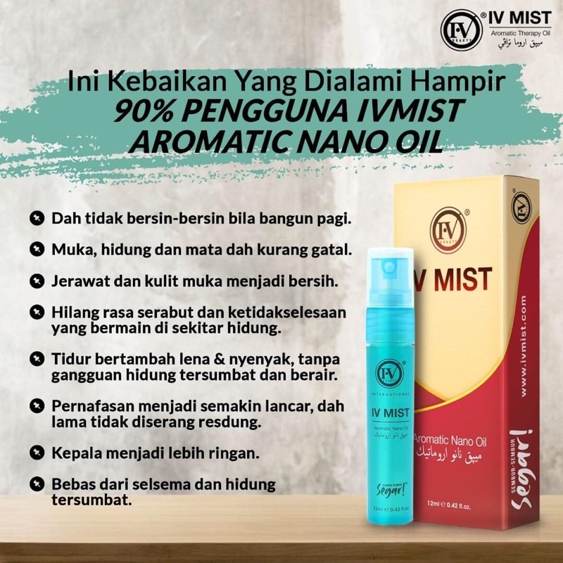 ORIGINAL HQ.. ‼️🔥IV Mist Aromatic Nano Oil..(ready stock ) | Shopee ...
