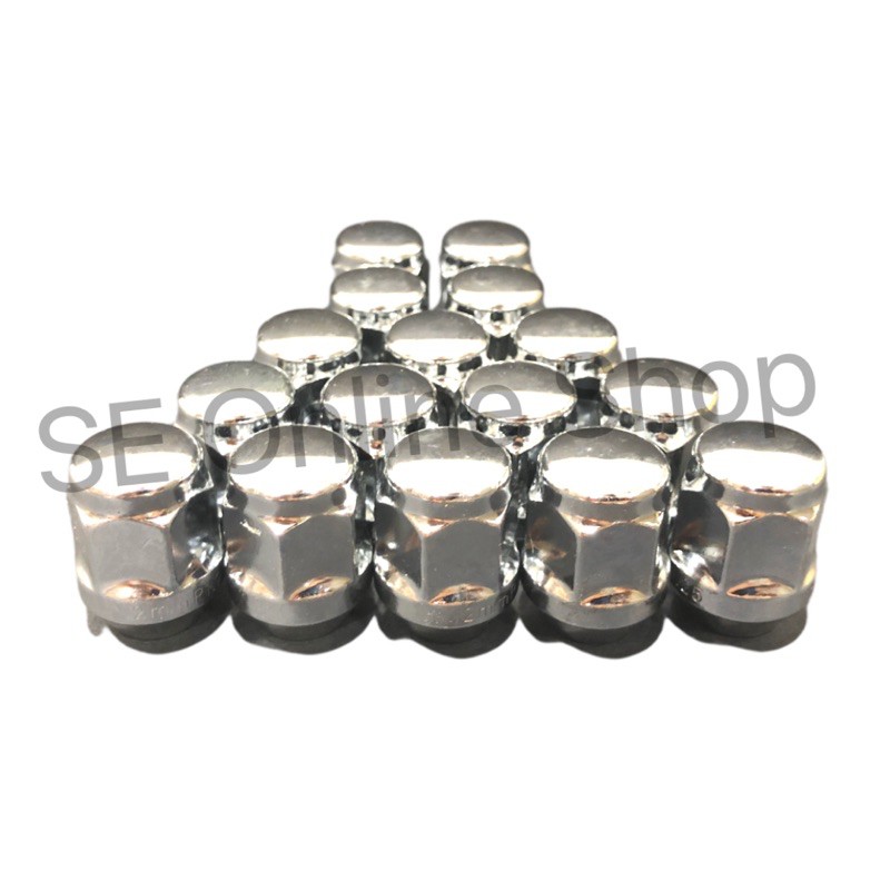 19mm Wheel Nut 16pcs (Material Besi) Tayar Nut Kereta Proton Perodua ...