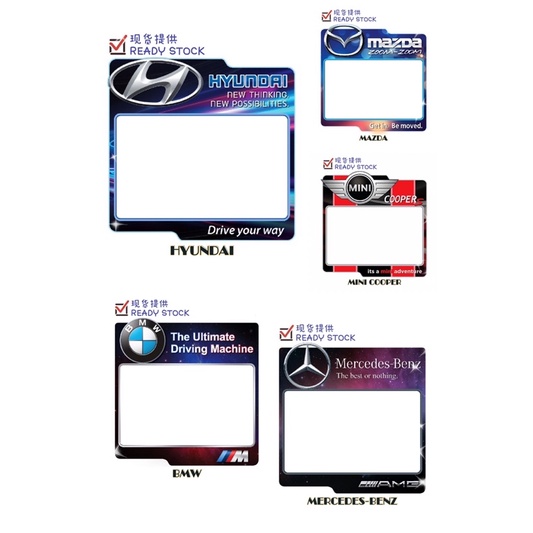 *OLD VERSION BIG* Clearance Sale Windscreen Roadtax Sticker Car Logo ...