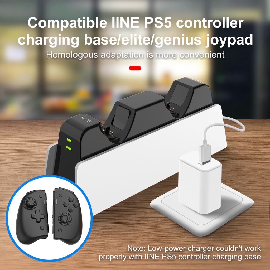 IINE PS5 Controller Charging Base Dual Controller Charging for ...