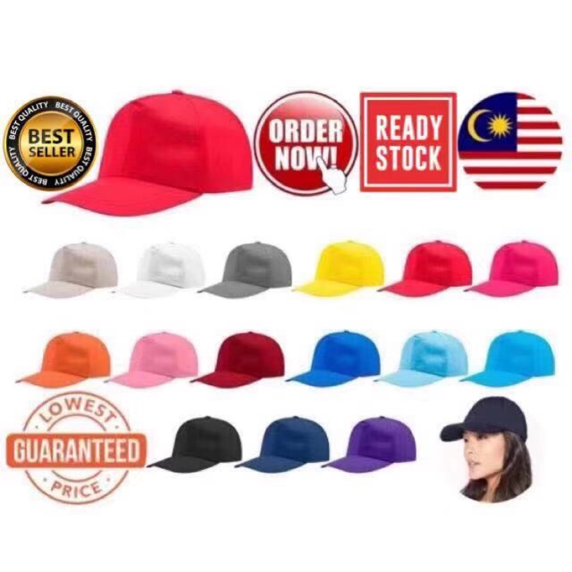 Cap Unisex Plain Baseball【Ready Stock】Fast Delivery | Shopee Malaysia