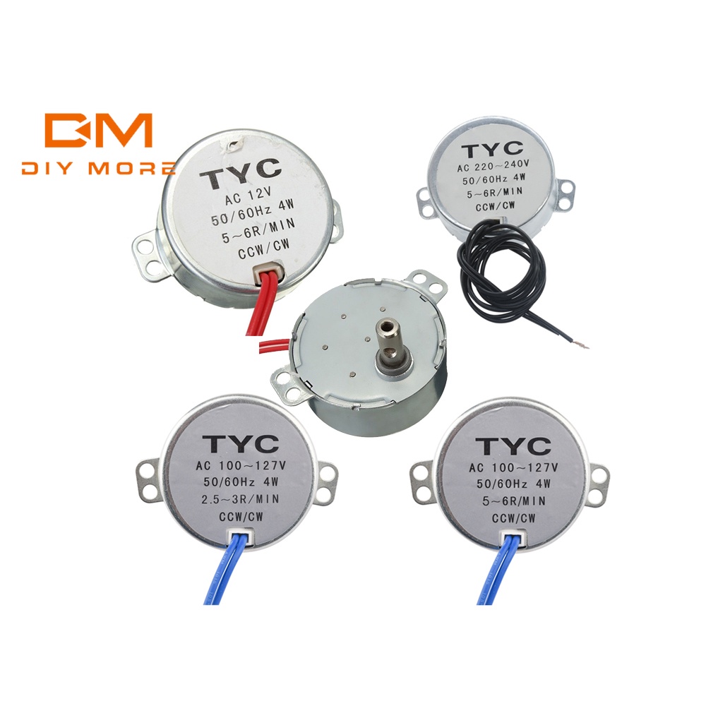 DIYMORE TYC-50 AC 12V/110V/220V Universal Synchronous Motor 2.5/3/5 ...