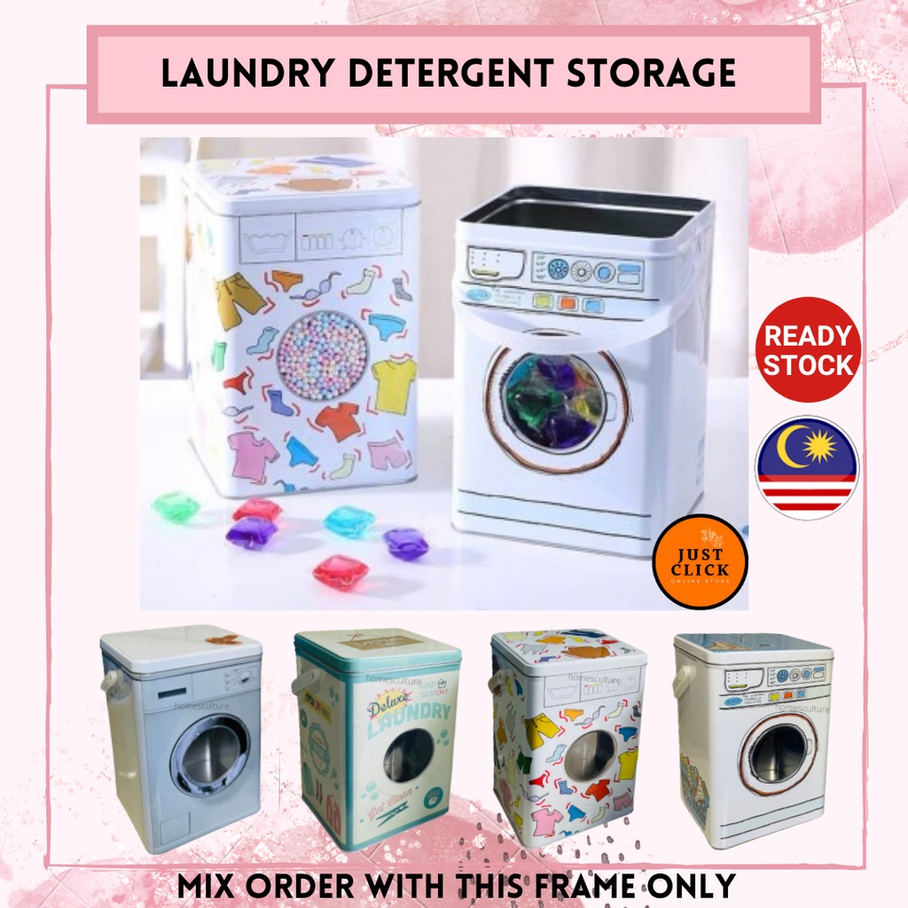 Bekas Letak Sabun Basuh Baju Laundry Detergent Powder Storage Detergent ...