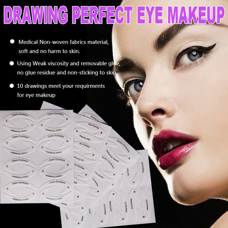 Quick Eyeliner Makeup Auxiliary Stickers Eyeshadow Classic Smokey Cat ...