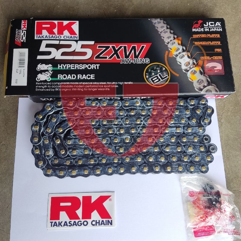 RK Japan 525ZXW 120L XW-RING Racing Chain | Shopee Malaysia