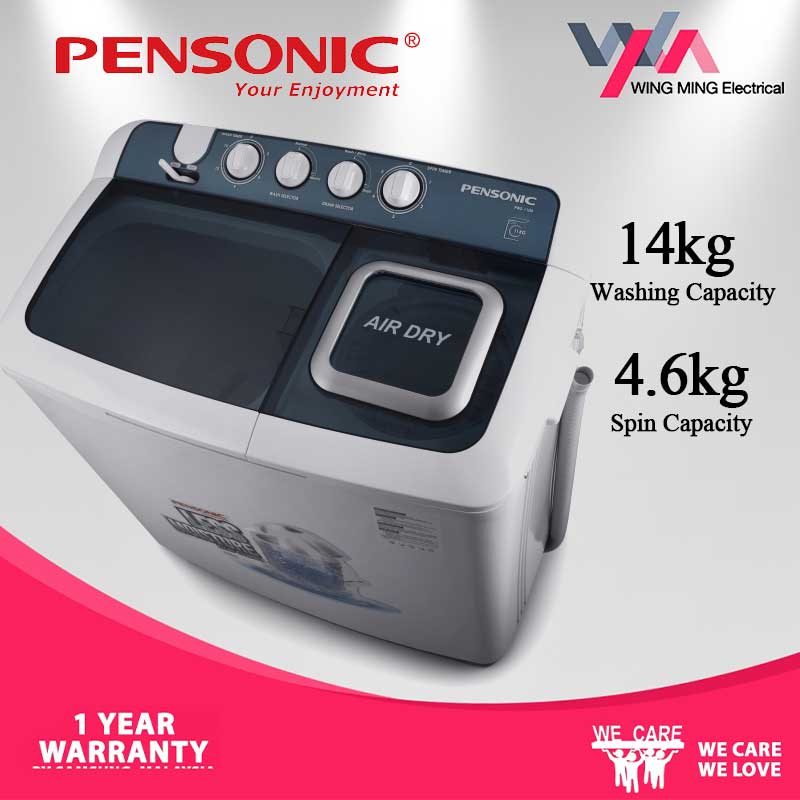 PENSONIC 14KG Washing Machine Semi Auto Top Load Washer/Mesin Basuh ...