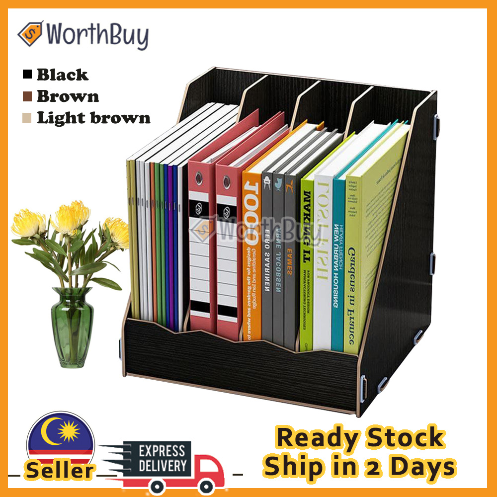 Worthbuy Space Saving File Document Desk Stand Office Table Organizer ...