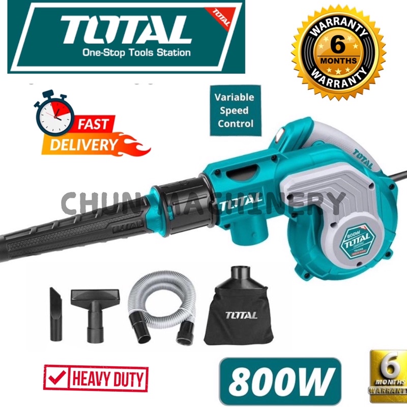 TOTAL Aspirator Blower 800W TB2086 | Shopee Malaysia
