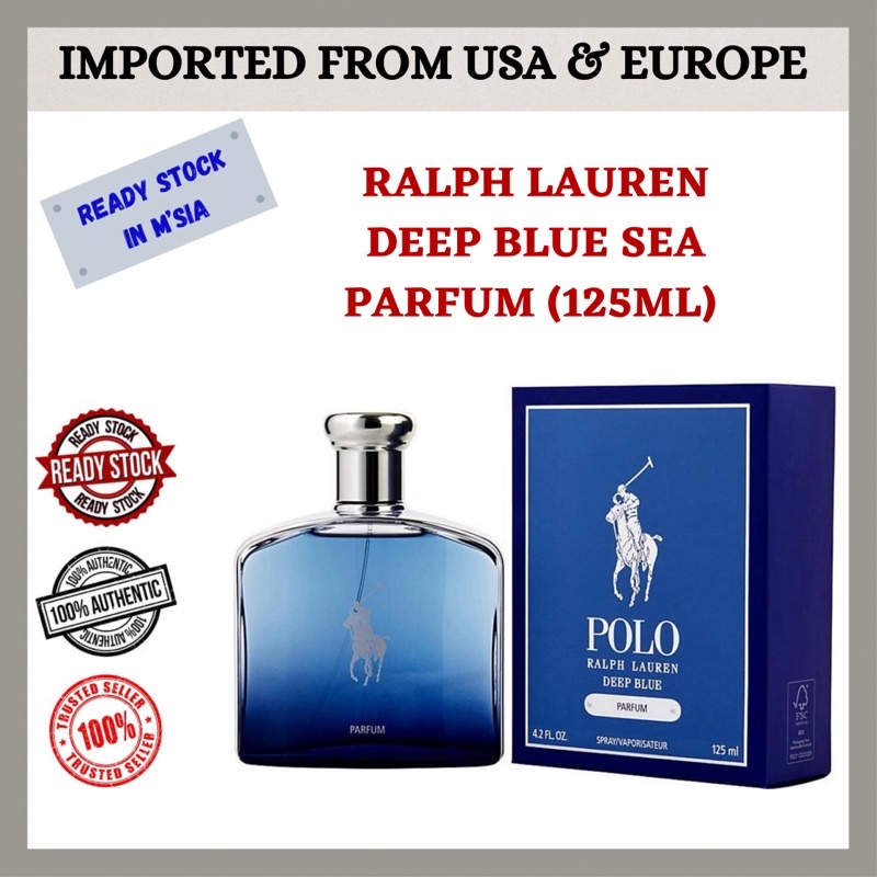 💥Ready Stock💥Authentic Original Ralph Lauren Deep Blue Parfum For Him ...