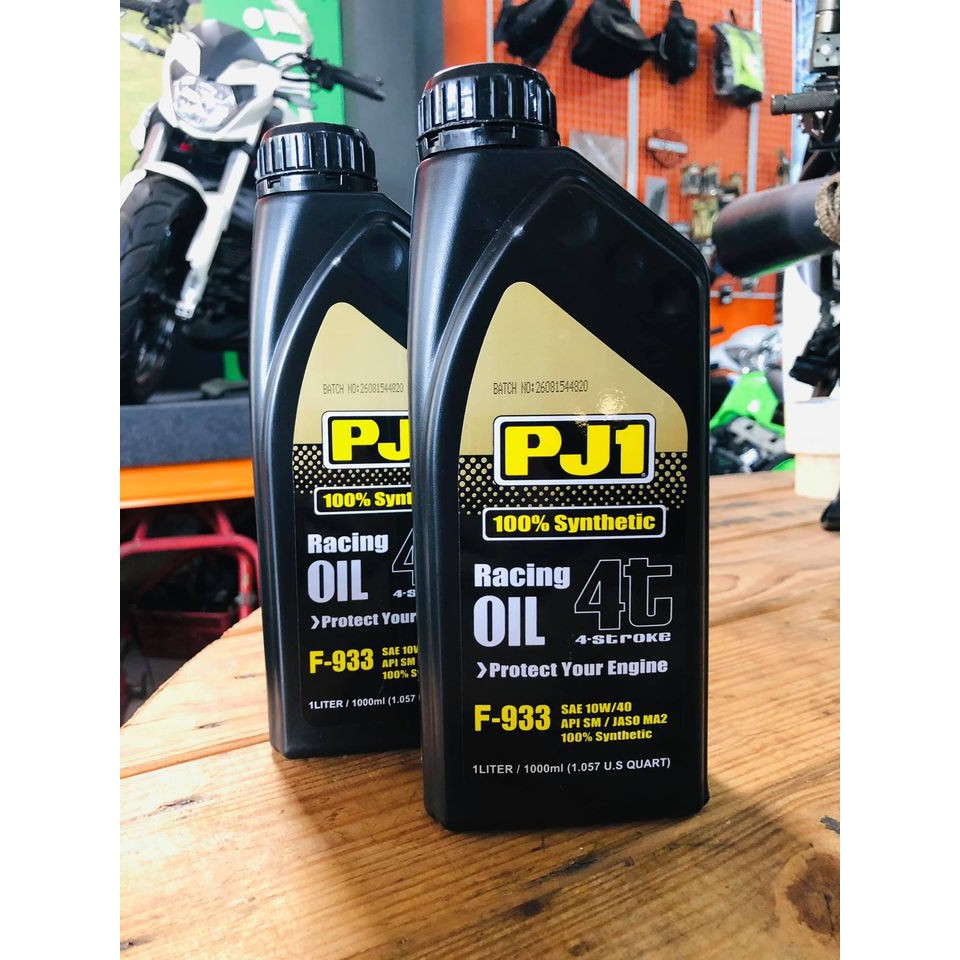 PJ1 Fully Synthetic Engine Oil 10w40 F933 API SM JASO MA2 For SYM Benelli Honda Yamaha Modenas ...