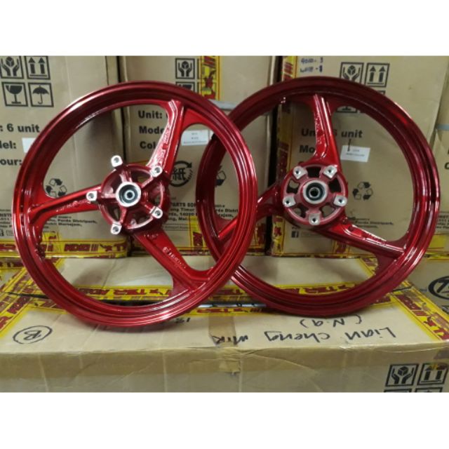 SPORT RIM Y15ZR 3BL ENKEI ( CANDY RED ) | Shopee Malaysia