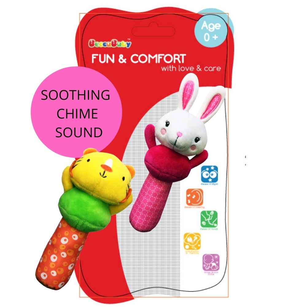 Becca Baby Chime Toy For Baby New Born Cute Rattler Handheld Stick Toys ...