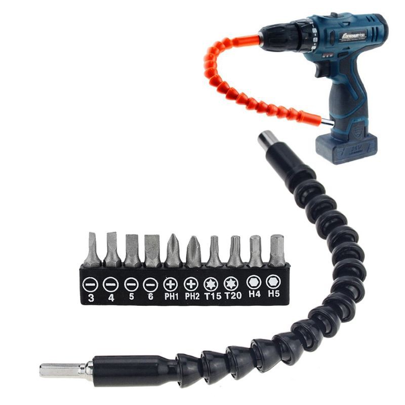 Flexible Shaft Drill Bit Holder for Power Screwdriver Cordless Drill ...
