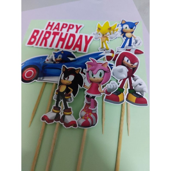 SUPER SONIC CAKE TOPPER | Shopee Malaysia