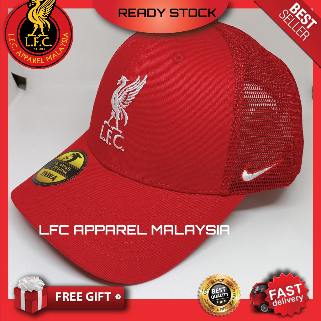 Liverpool FC Red Trucker Cap Ship With Box Price Including Box | Shopee ...