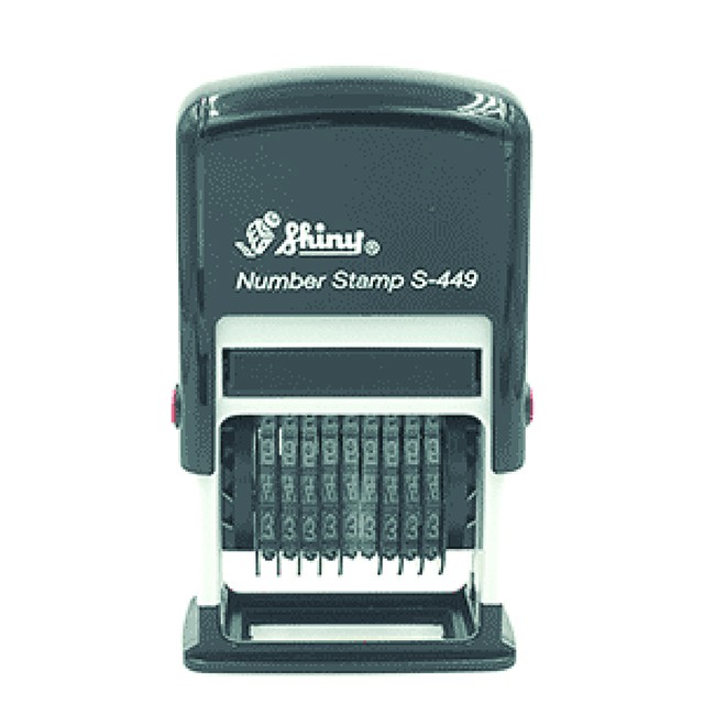 Number stamp Self Inking Shiny Numbering S449 | Shopee Malaysia