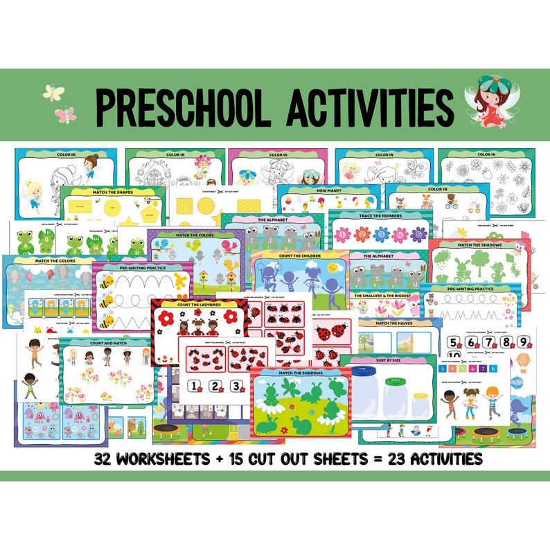 343- (PDF) Spring Toddler busy book Preschool Learning Binder ...