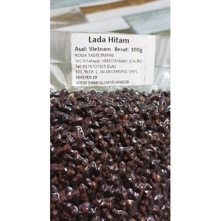 Lada hitam biji Vietnam (Vietnam Black pepper) - Vacuum Pack | Shopee ...