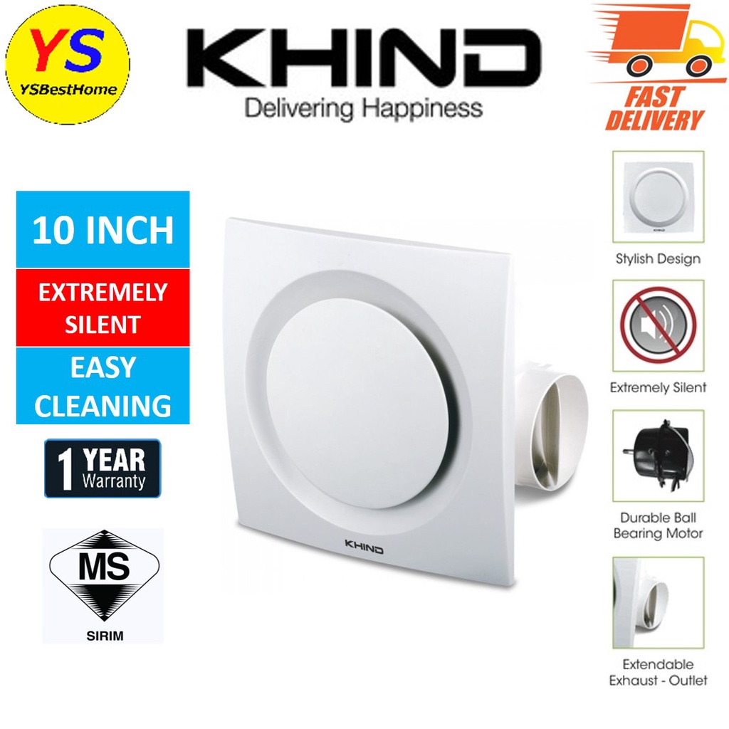 KHIND Ventilation Fan VF102 / Exhaust Fan Ceiling Type | Shopee Malaysia