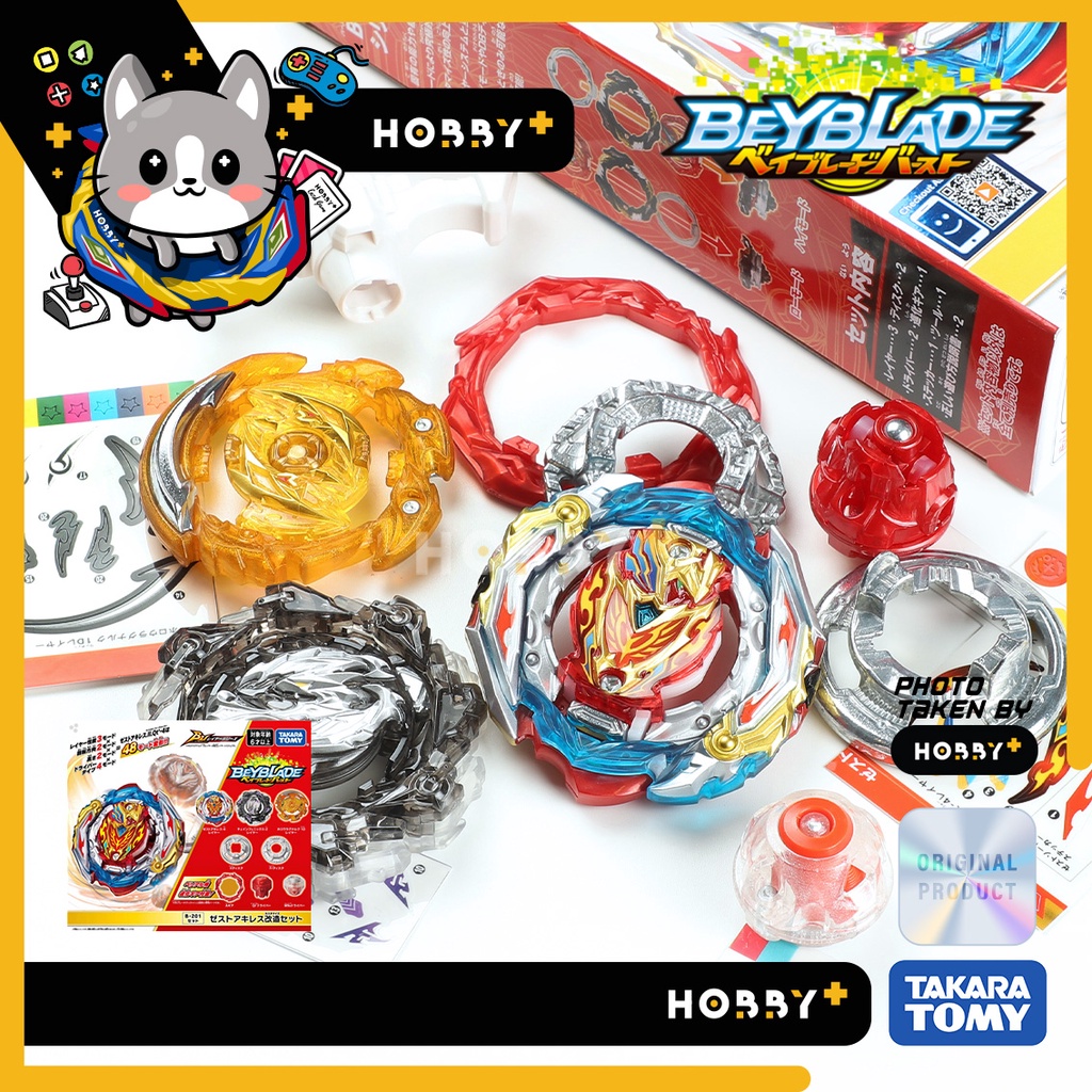 [ Loose Part ] Beyblade Burst BU B-201 B201 Zest Achilles Customize Set ...