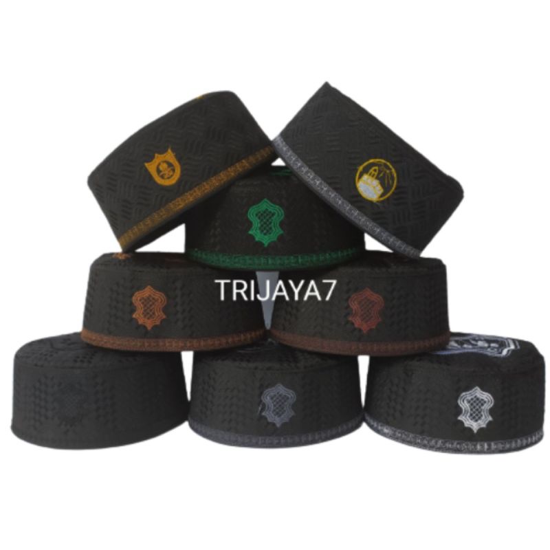 HITAM Hajj Assagofah Adult Black Skullcap Prayer Cap By By Hajj Umrah ...