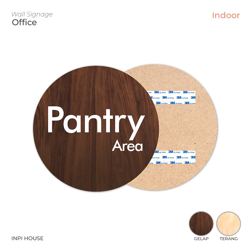 SIGN PANTRY ROOM - PANTRY AREA SIGN BOARD - BROWN | Shopee Malaysia