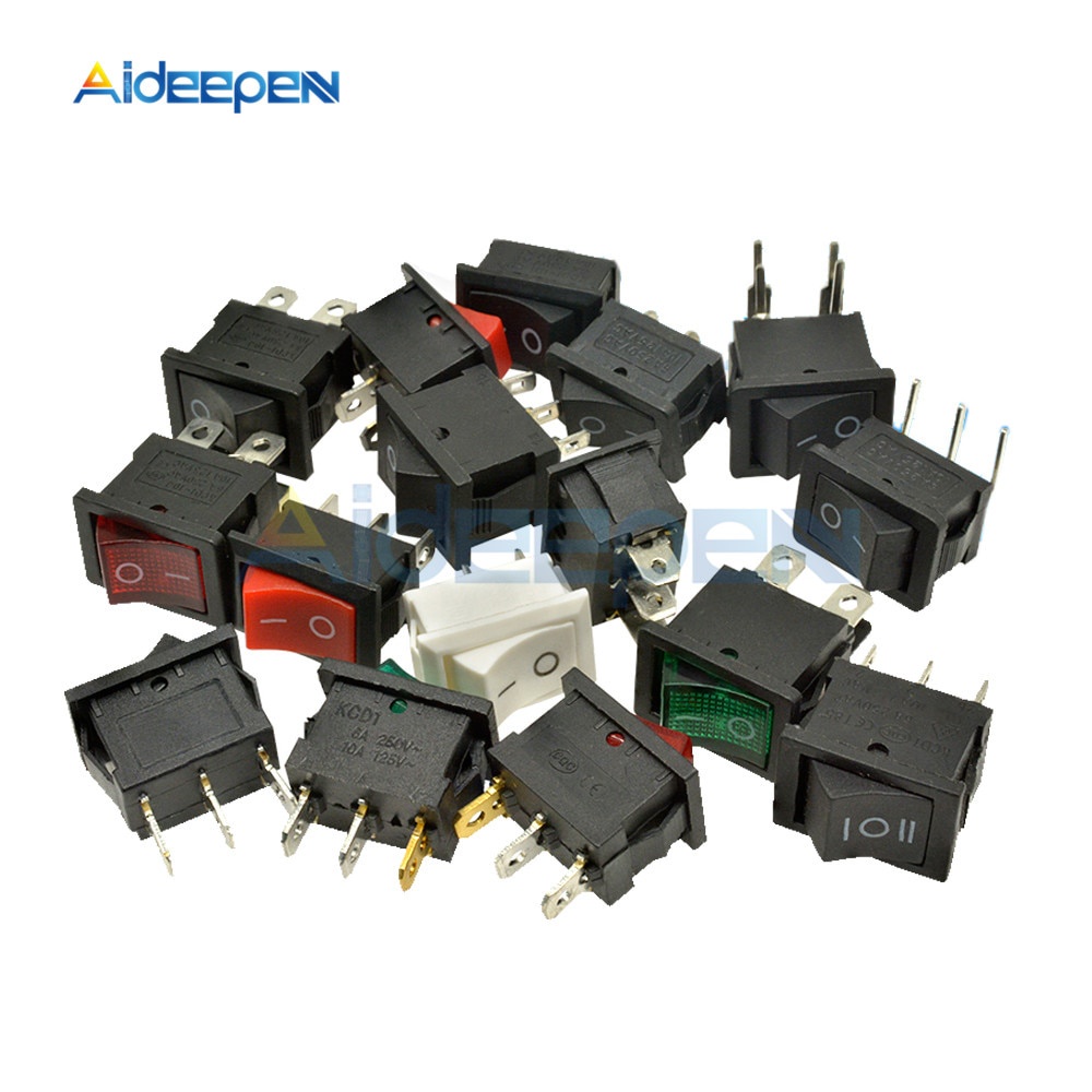 KCD1 Rocker Switch Boat Power Switch 2 position/3 position 2 Pin 3 Pin ...