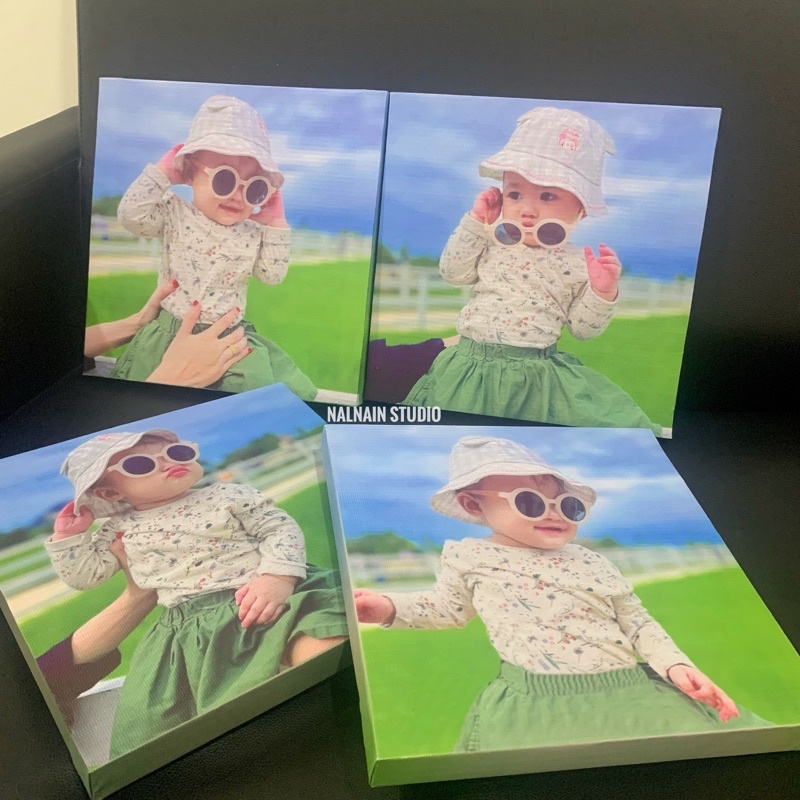 FRAME GAMBAR CANVAS | Custom Photo canvas 10x10 & 12X12 | Shopee Malaysia