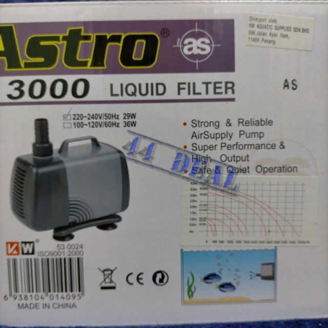 Astro 3000 submersible dry and wet pump | Shopee Malaysia