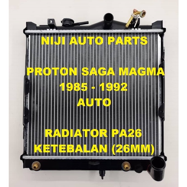 Radiator Proton Saga 1.5 Magma Auto Tangki Air Ketebalan PA26 Double ...