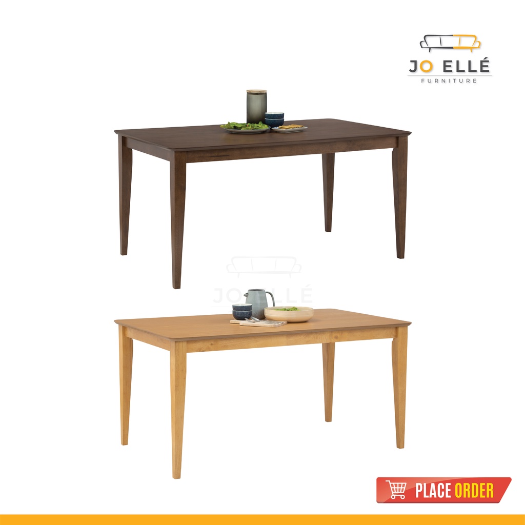 Jo ELLE - Amelia 1.5M Dining Table / Meja Makan Besar / Solid Wood ...