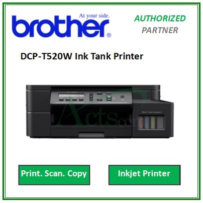 Brother DCP-T520W Ink Tank Printer (3-in-1 multifunction printer with wireless and mobile ...