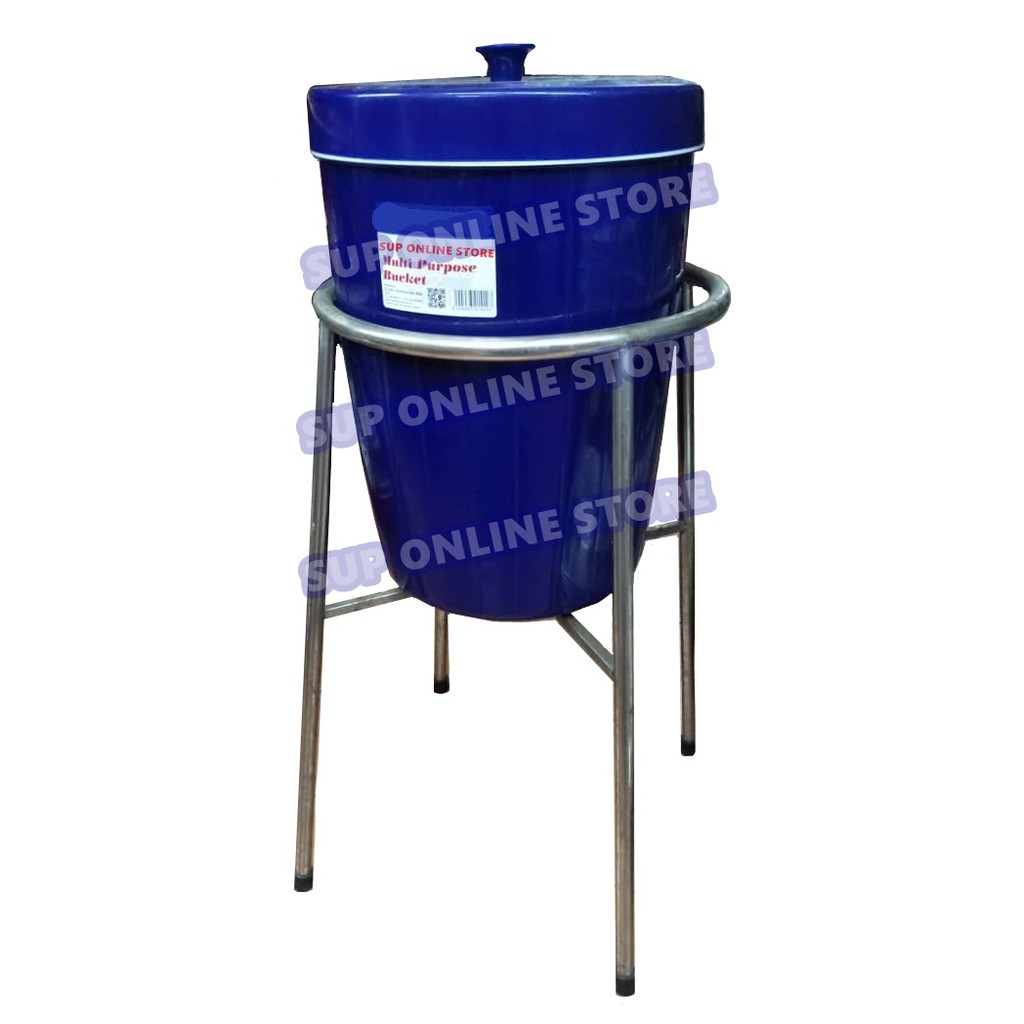 Stainless Steel Rice Bucket Stand / Kaki Pasu / Stand / Stand Vase ...