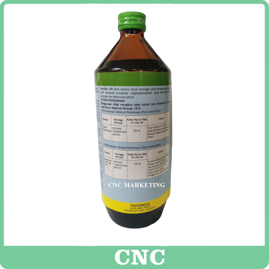 1L Pest-Ban 100 Zagro Racun Anai Anai Semut Serangga Termites ...