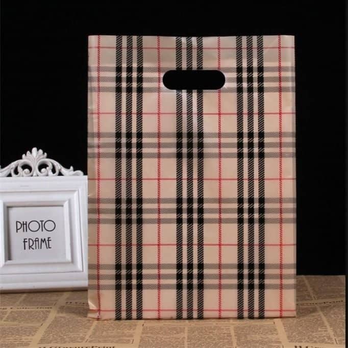 50pcs Gift Bag Transparent Plastic Bag Goodies Bag Shopping Bag Thank ...