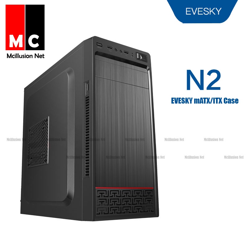 【Ready Stock】EVESKY N2 mATX/iTX PC Case Computer Desktop Casing | Shopee Malaysia