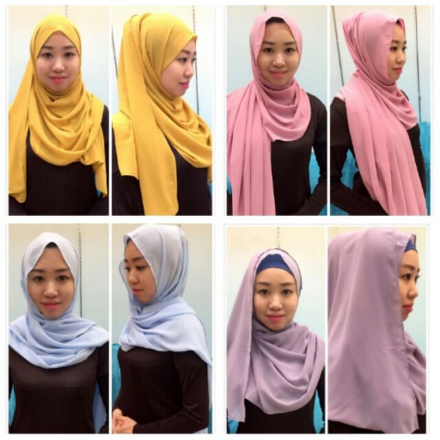 [CLEARANCE] Instant Tudung Hijab Shawl Raya - Lestari (1 shawl= 4 style ...