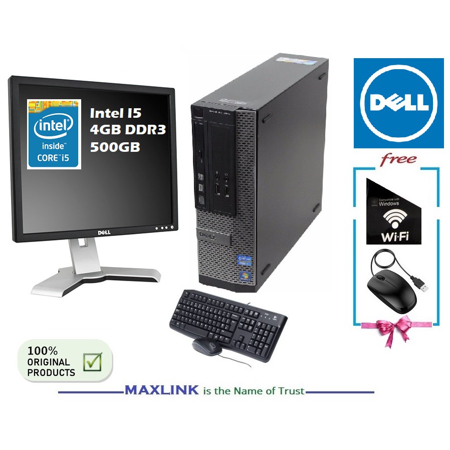 Full Set PC DELL Desktop Intel Core i5 3RD Gen 4GB/500GB / Lcd 19 ...