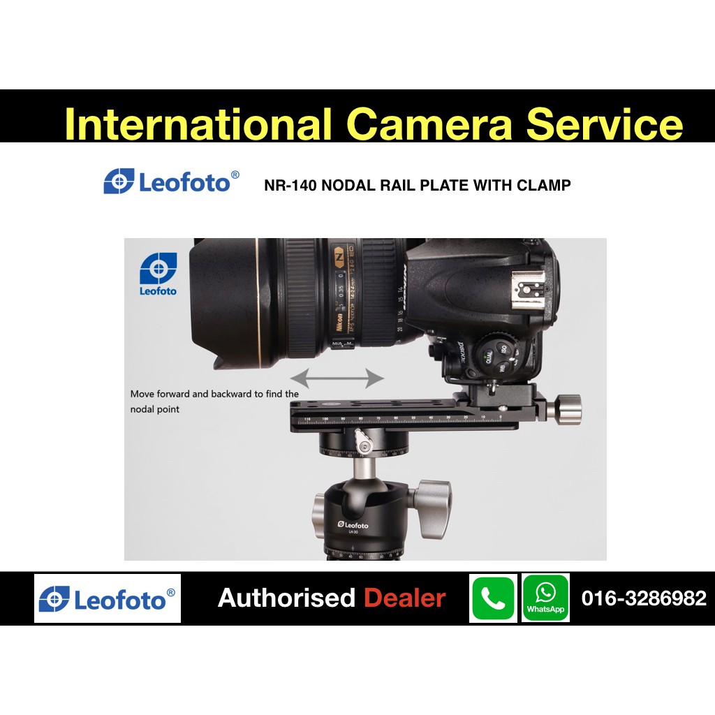 LEOFOTO NR-140 NODAL RAIL PLATE WITH CLAMP | Shopee Malaysia