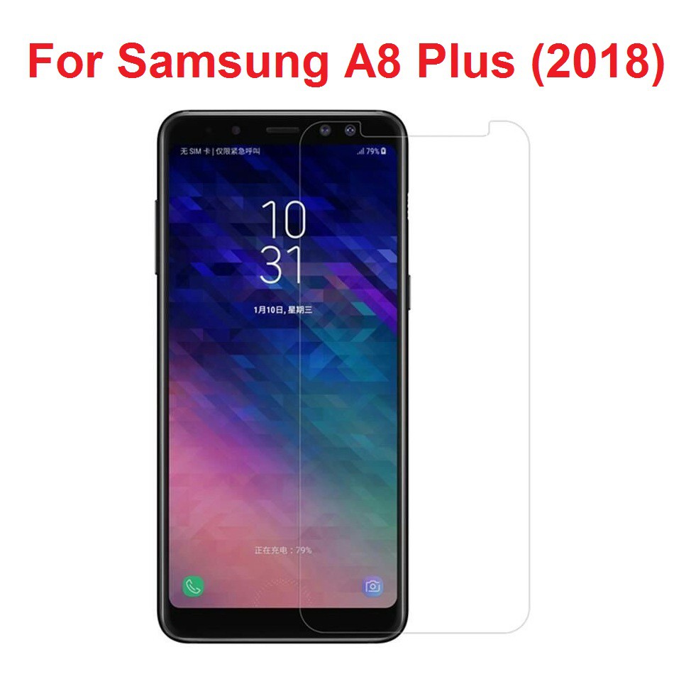 (2PCS) Samsung A8 Plus Tempered Glass Screen (NOT FULL) | Shopee Malaysia