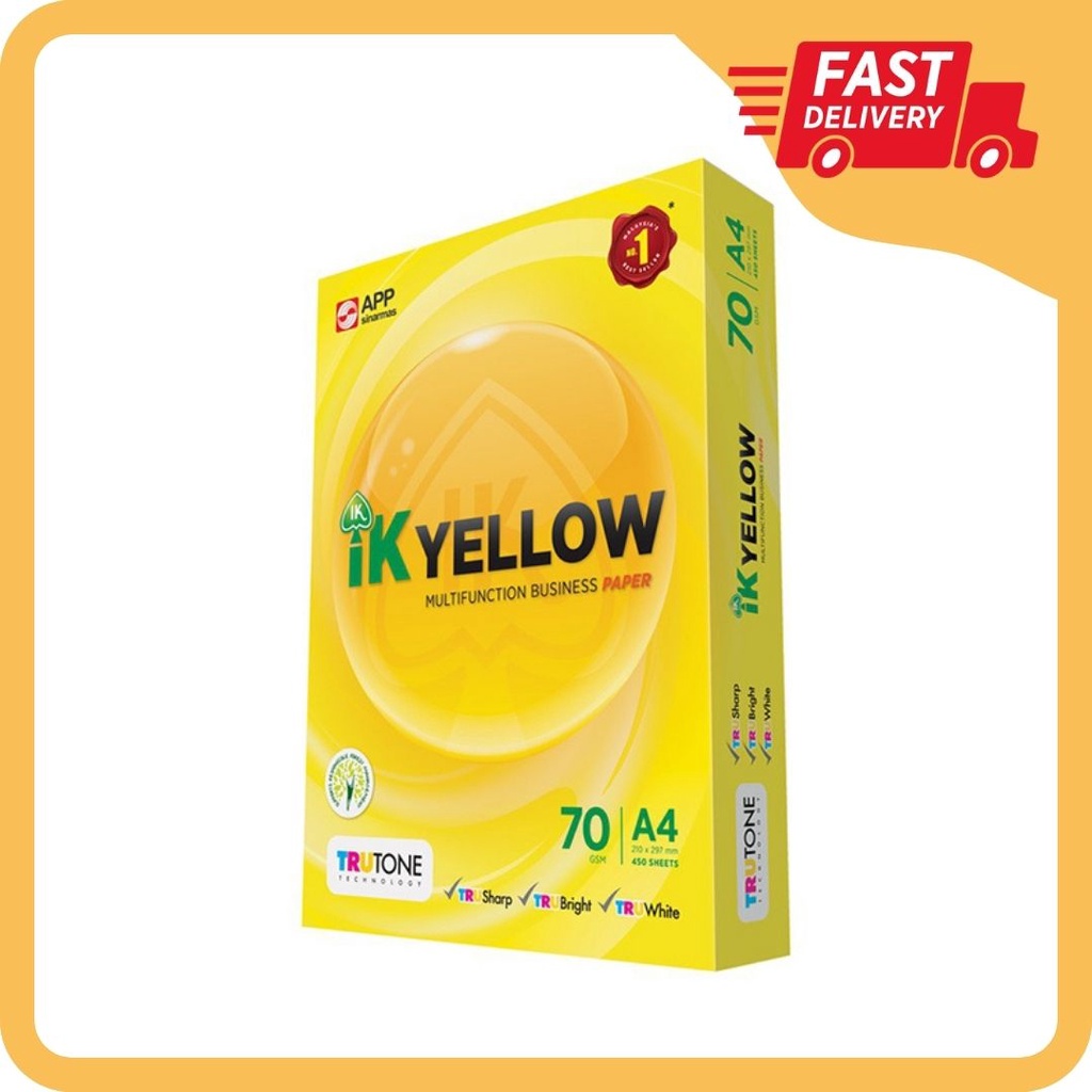 IK YELLOW A4 70GSM (450's) | Shopee Malaysia