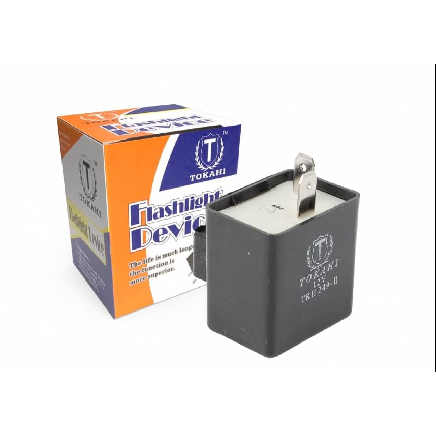TOKAHI SIGNAL FLASHER RELAY ADJUSTABLE DEVICE FLASHLIGHT LAMBU 12V-12 ...
