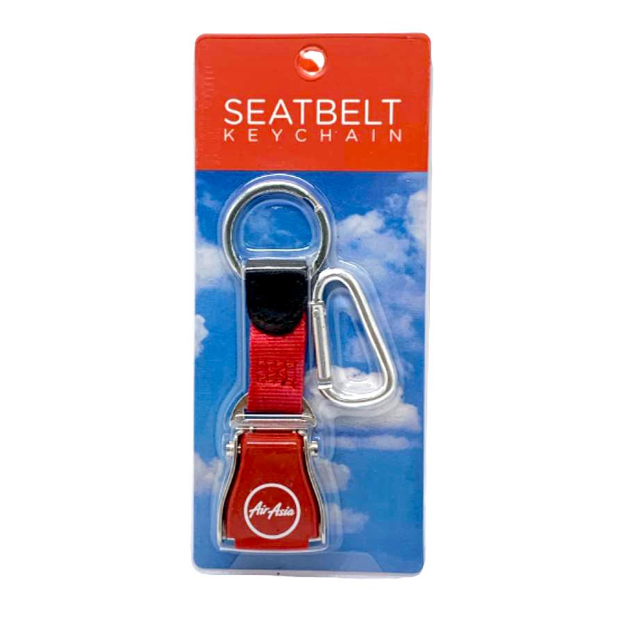AirAsia Miniature Seatbelt Keychain 🔴 | Shopee Malaysia