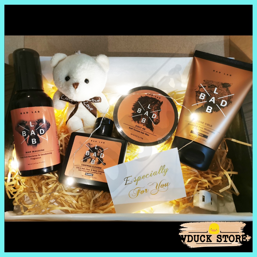 BADLAB Set Perfume Hamper Gift Set giftbox lampu led badlab set for men ...