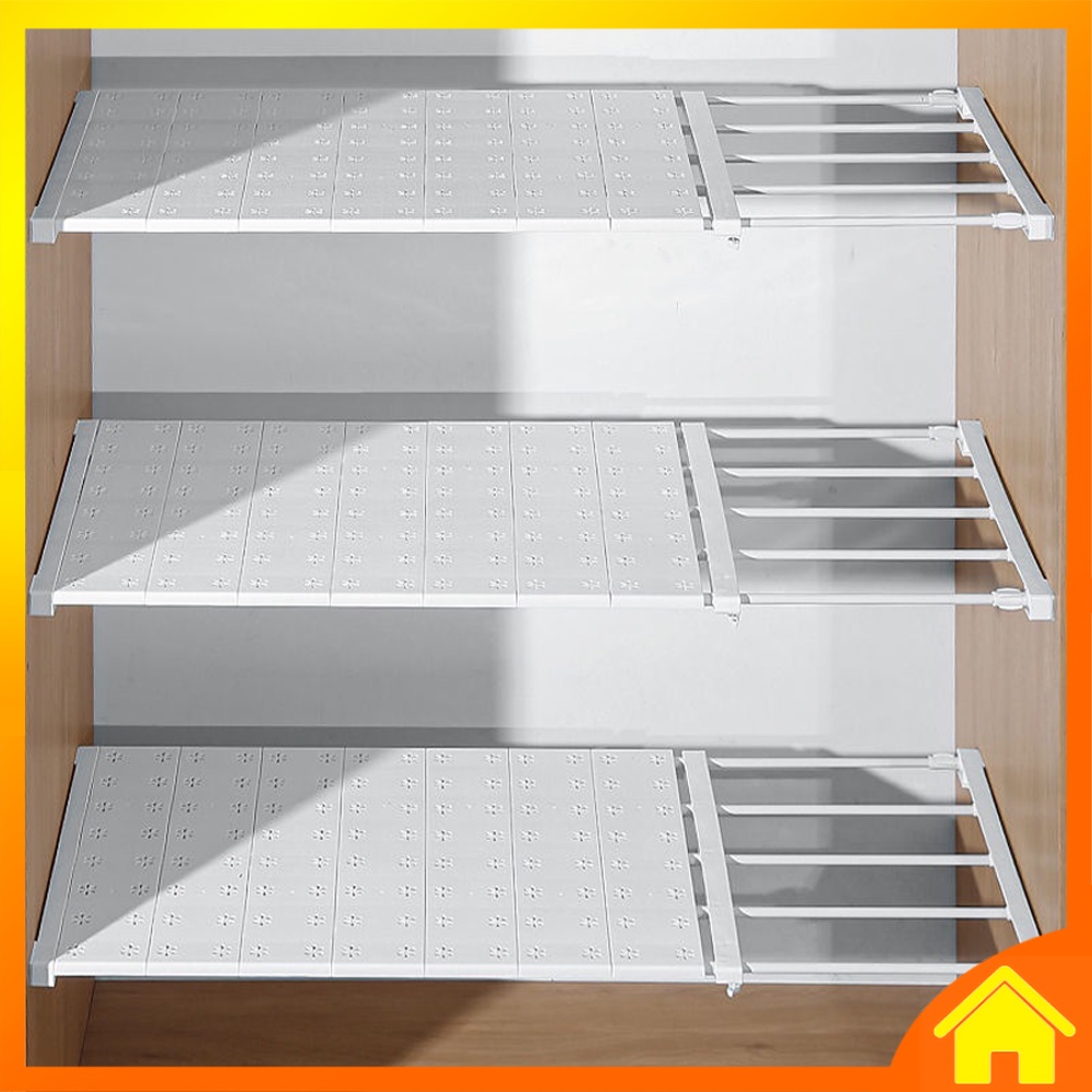 [OneHome] Cabinet Shelf Divider Rack Adjustable Bathroom Almari Pakaian ...